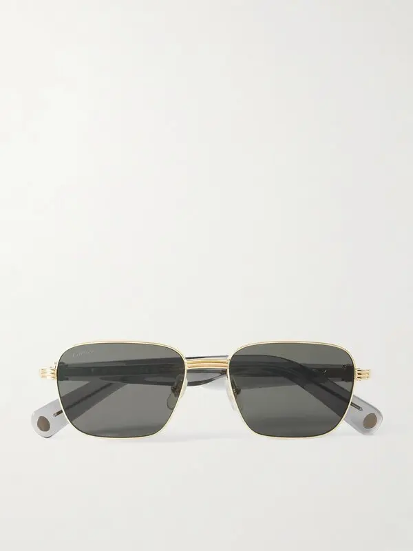 CARTIER Première De D-frame Sunglasses - Gold