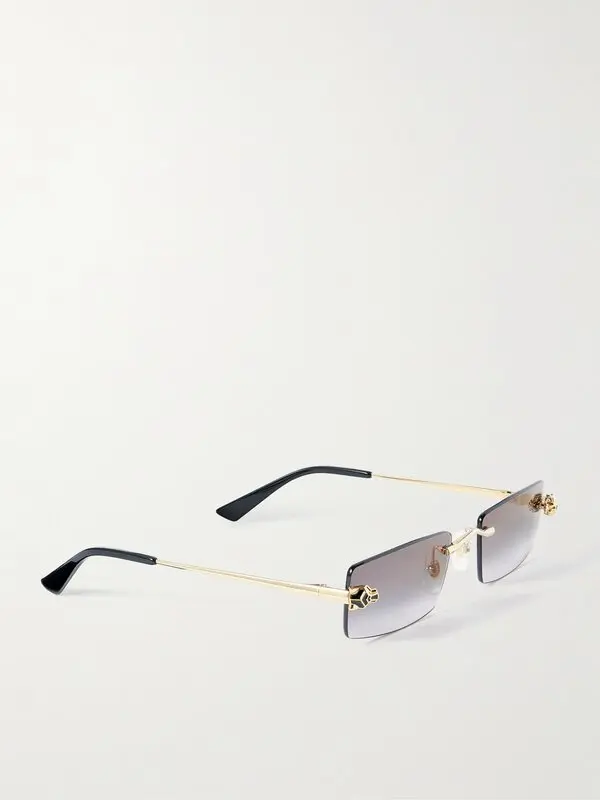CARTIER Panthère De Rimless Sunglasses