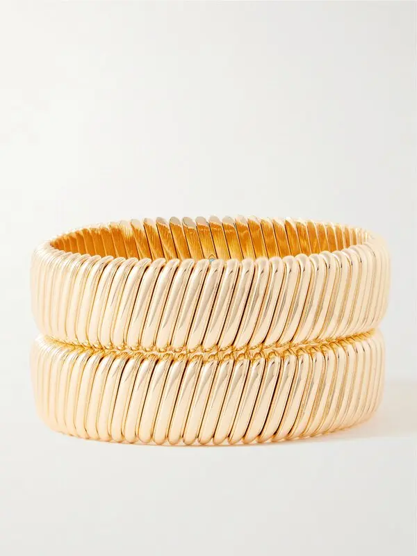 ROXANNE ASSOULIN Rolling Two-tone Bracelets - Gold