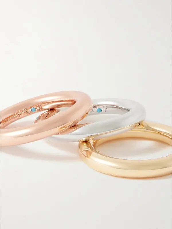 ROXANNE ASSOULIN The Tubular Set Of Three Rings