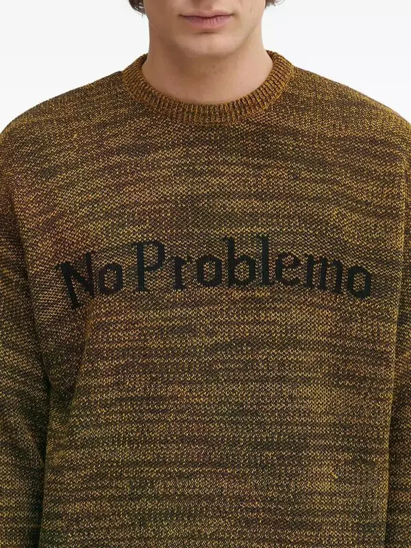 NO PROBLEMO Logo-detail Crew-neck Sweater
