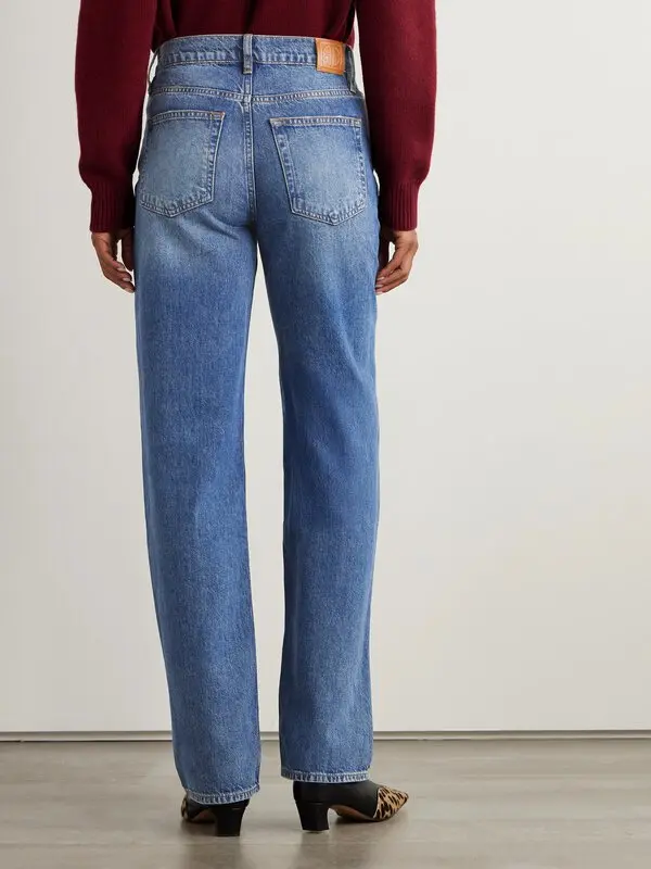 ANINE BING Gavin High-rise Wide-leg Jeans - Blue