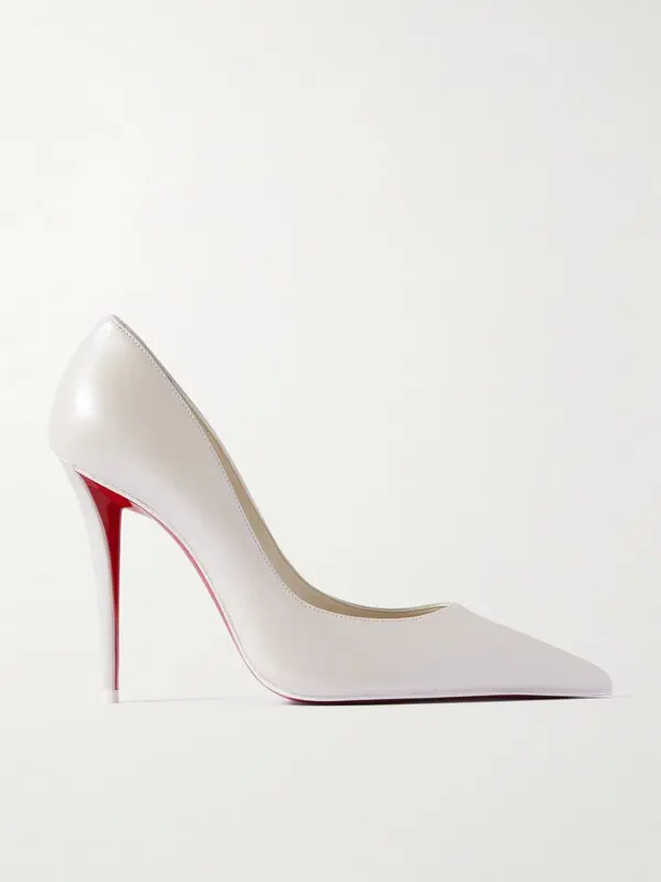 CHRISTIAN LOUBOUTIN Miss Z 100 Leather Pumps - White