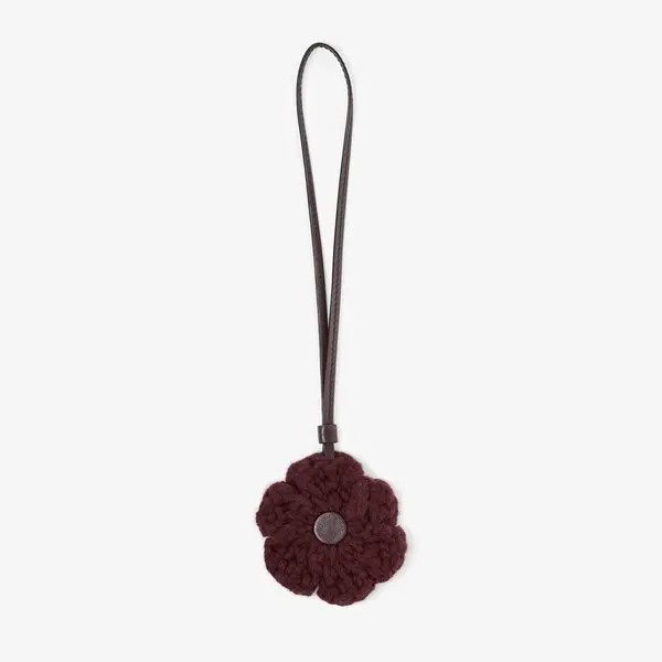 JIMMY CHOO Knitted Flower Charm