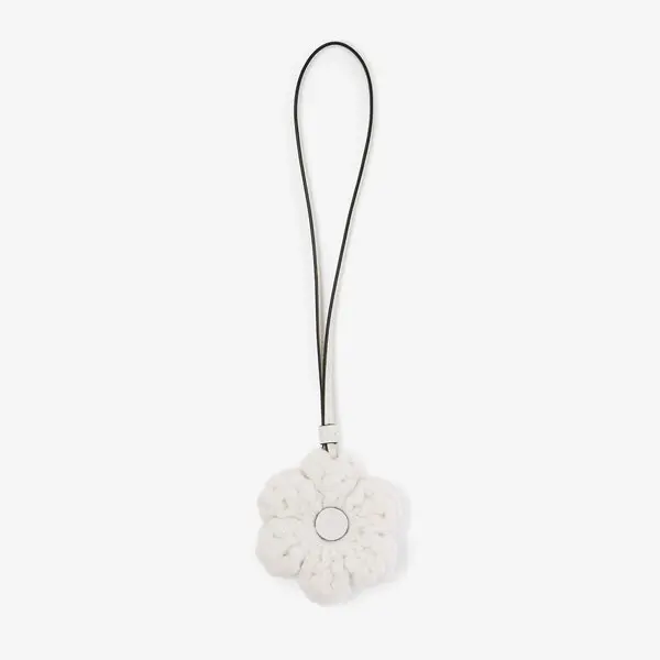 JIMMY CHOO Knitted Flower Charm