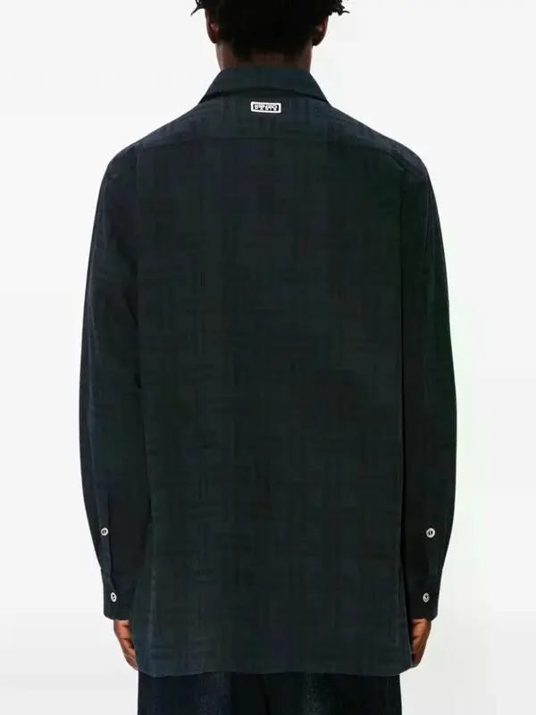 Kenzo Chest-pockets Patterned Shirt Jacket