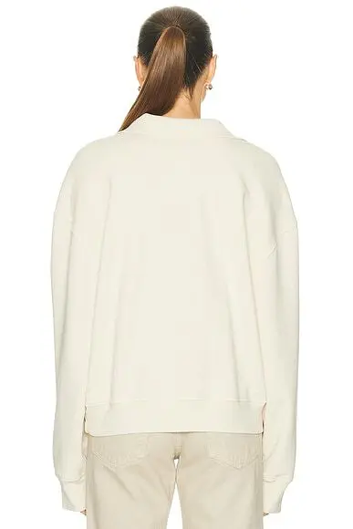 GRLFRND Polo Sweatshirt Ivory - Bone