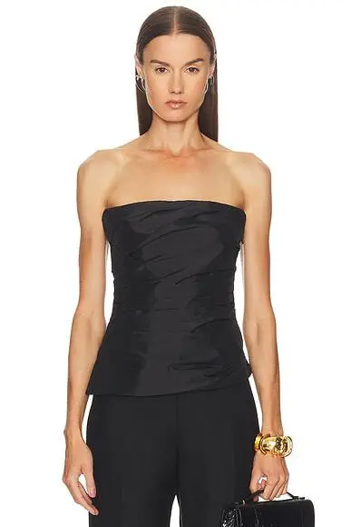 Simkhai Emerson Ruched Bustier Top