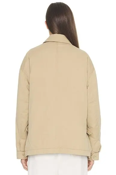 THE ROW Aurelius Zip-up Jacket With Buckle Detailing - Sand