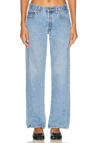ALIGRACE Vintage Relaxed Split Jeans