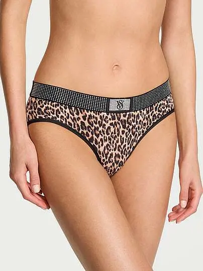 Victoria's Secret Cotton Shine-waist Hiphugger Panty - Print