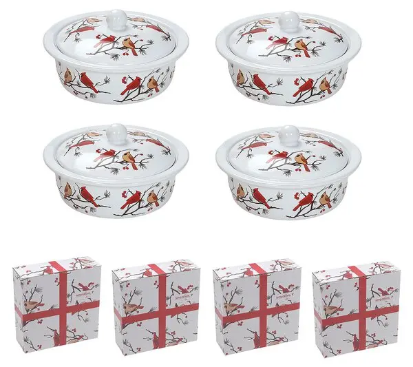 TEMP-TATIONS As Is Covered Mini 12-oz Pie Dishes - One-color