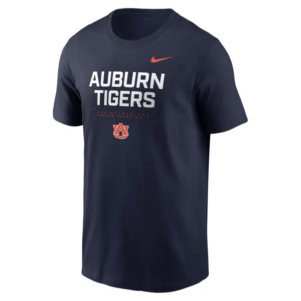 Nike Auburn Courtside Basketball Dri-fit College T-shirt - Blue