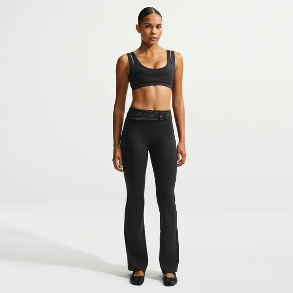 Nike Skims Matte Double-strap Scoop Bra - Black