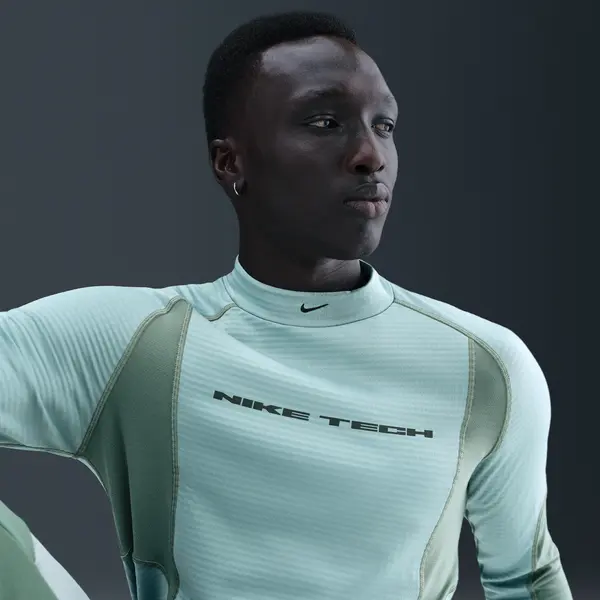 Nike Tech Base Layer Long Sleeve Top - Green