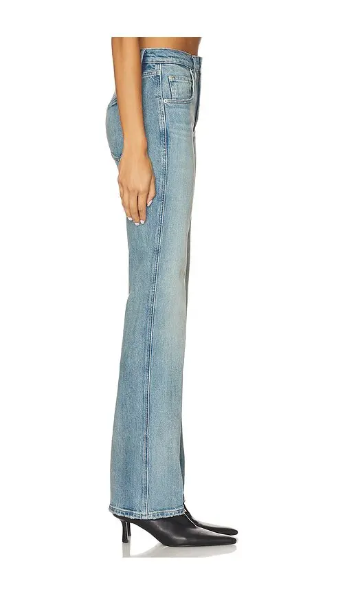 Good American Good Standard Petite Bootcut Jeans - Blue