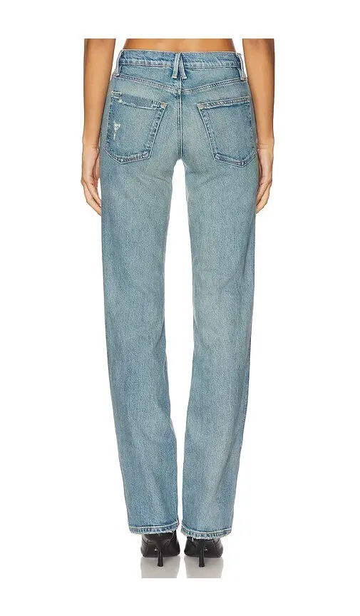 Good American Good Standard Petite Bootcut Jeans - Blue