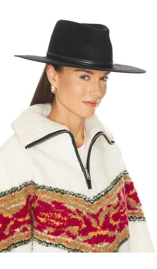 Janessa Leoné Beck Fedora Hat - Black
