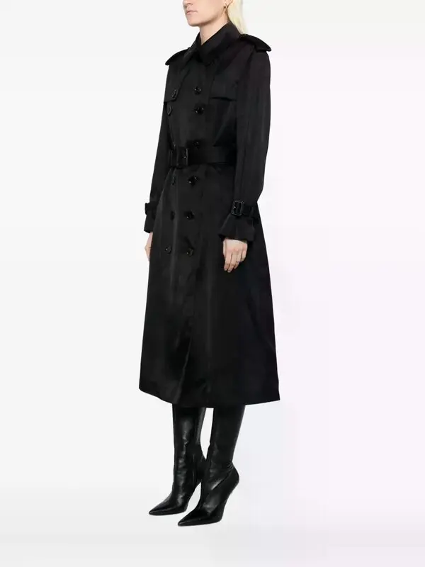 TOM FORD Leather Undercollar Trench Coat