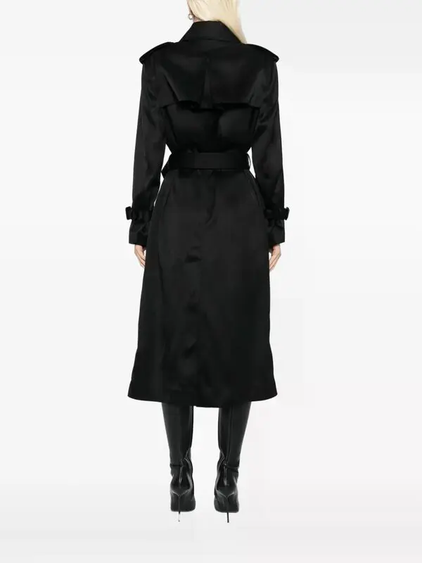 TOM FORD Leather Undercollar Trench Coat
