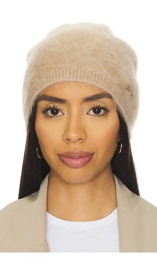 Rag & Bone Jada Brushed Cashmere Beanie - Camel