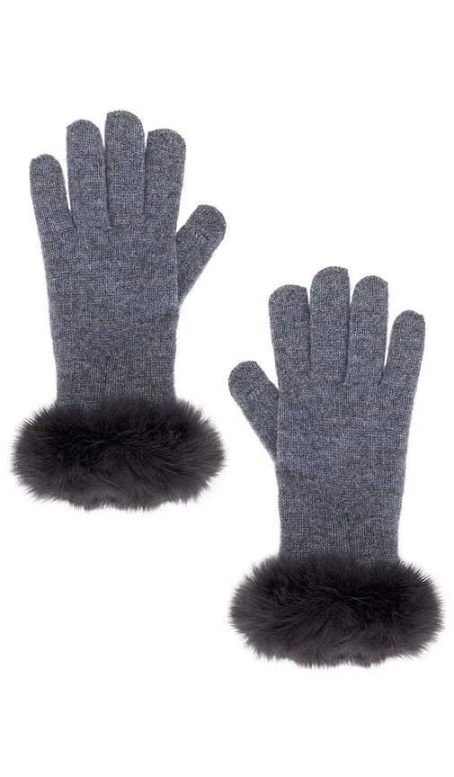 Adrienne Landau Lucie Gloves - Smoked Pearl