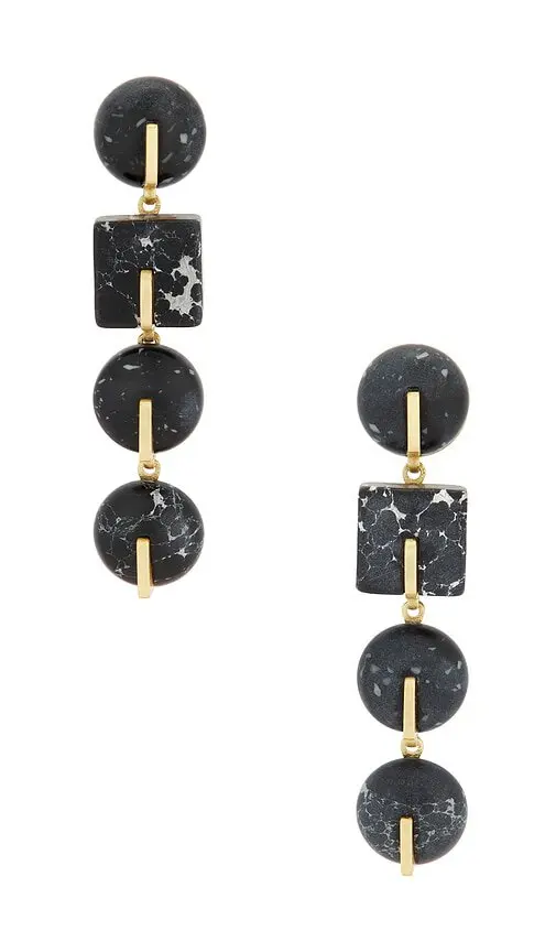 Cult Gaia Laguna Dangle Earrings - Black Multi