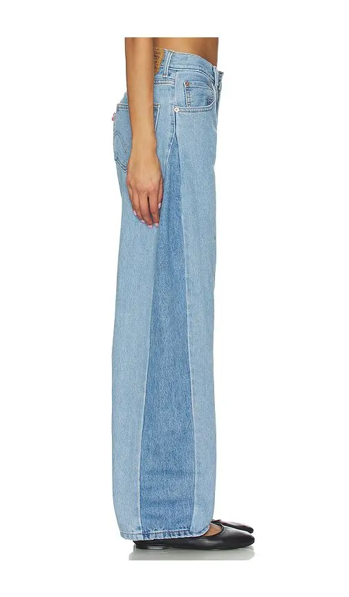 ALIGRACE Two Tone Barrel Jeans
