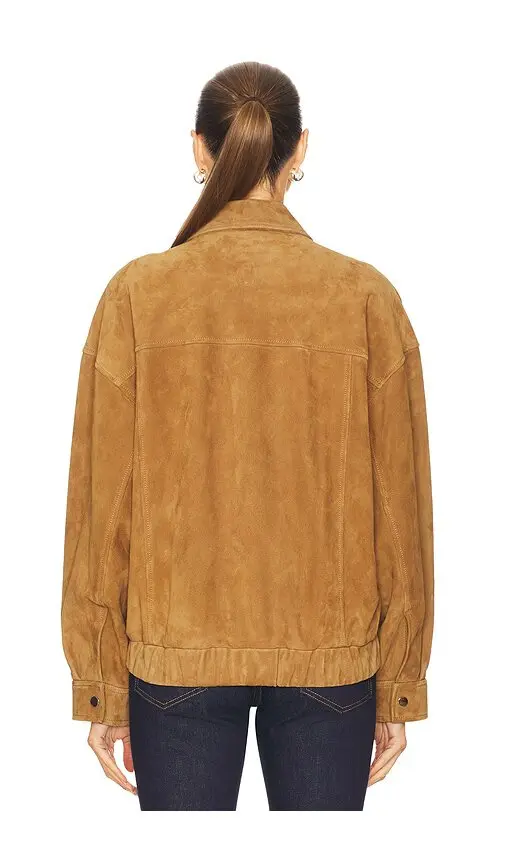 GRLFRND Wren Suede Bomber