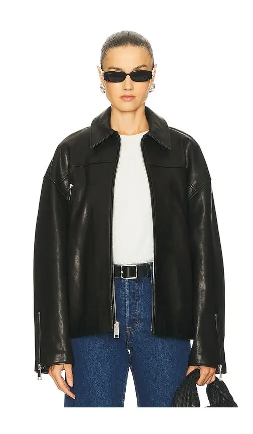 GRLFRND Alek Leather Moto Jacket