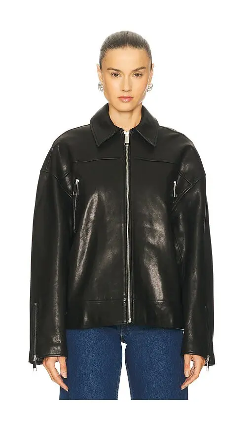 GRLFRND Alek Leather Moto Jacket