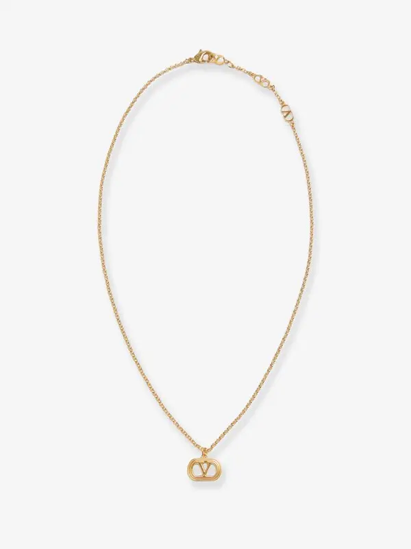 Valentino Garavani Ovalette Metal Necklace - Gold