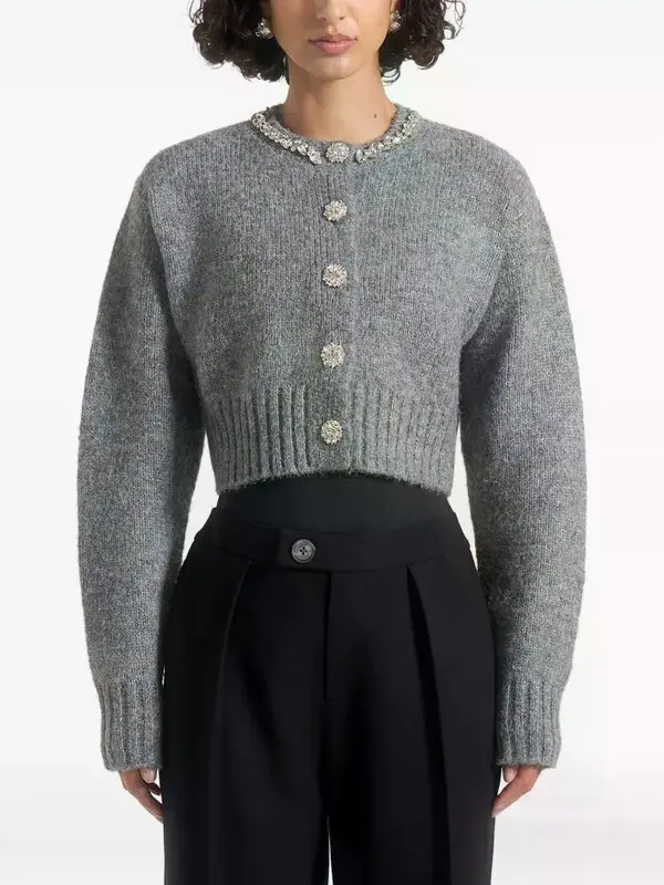 Manière De Voir Embellished Button Cardigan
