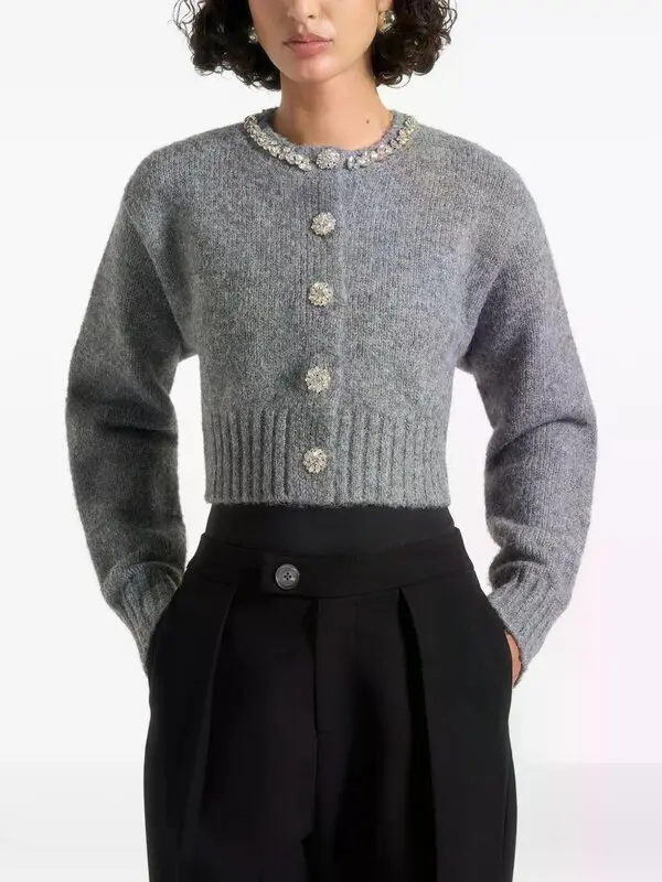 Manière De Voir Embellished Button Cardigan