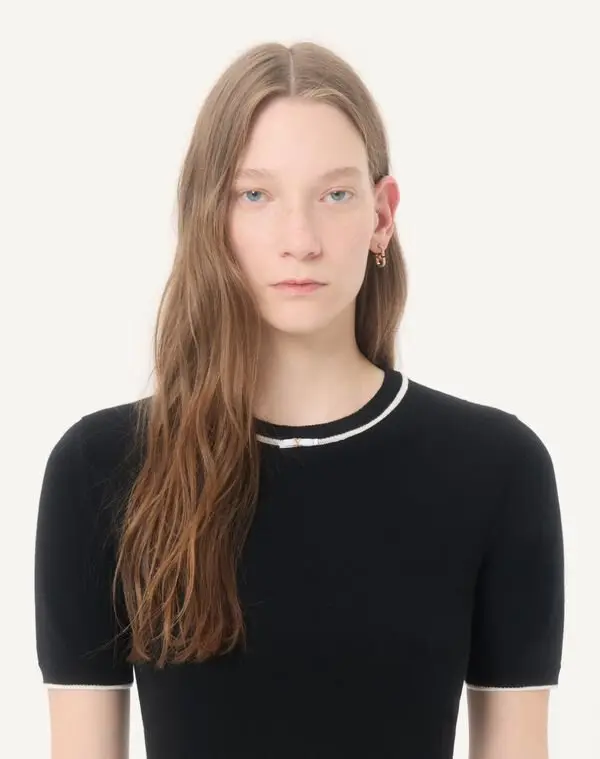 Valentino Garavani Wool Jumper - Black/ivory