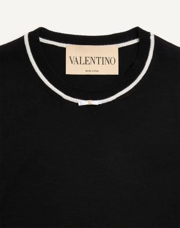 Valentino Garavani Wool Jumper - Black/ivory