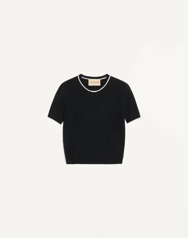 Valentino Garavani Wool Jumper - Black/ivory