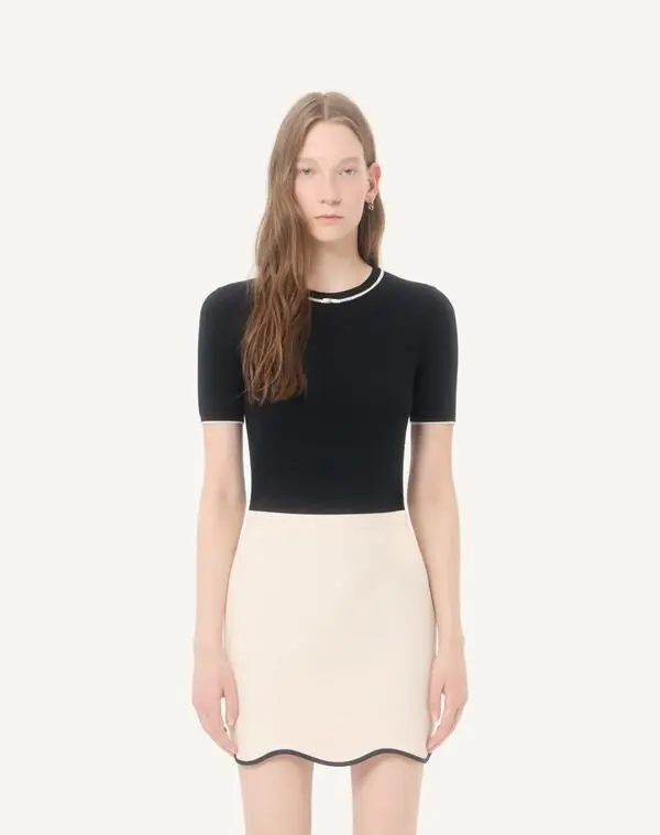 Valentino Garavani Wool Jumper - Black/ivory