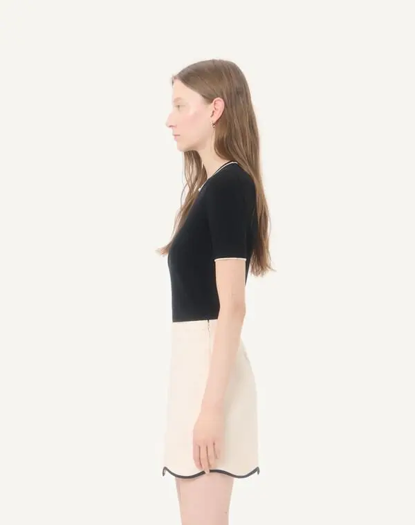 Valentino Garavani Wool Jumper - Black/ivory