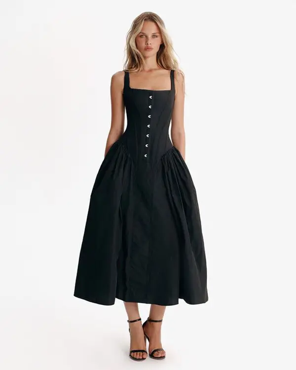 MILLA Corset Midi Dress