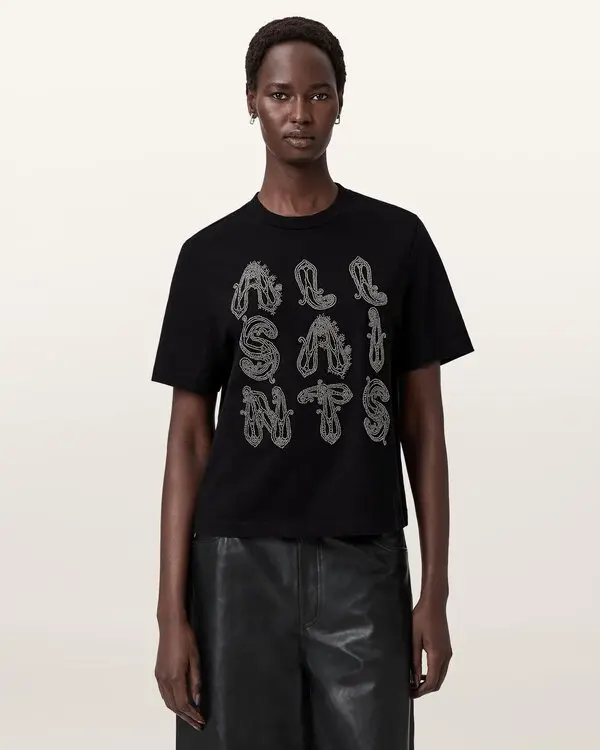 ALLSAINTS Ella Lisa Embellished T-shirt