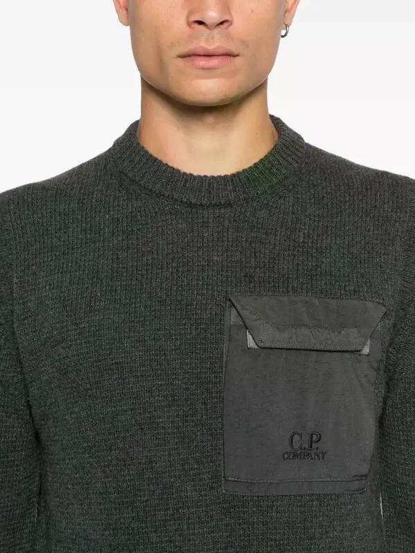 C.P. COMPANY Chest-pocket Crew-neck Sweater