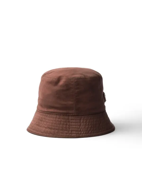 Prada Cotton Bucket Hat - Ebony