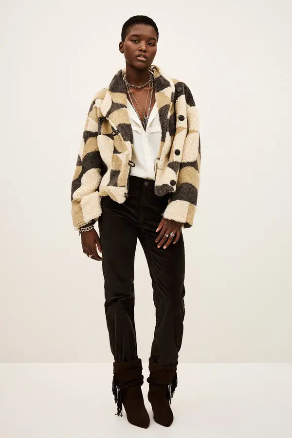 Ba&sh Futura Faux Fur Coat