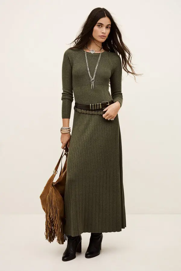 Ba&sh Elise Knitted Maxi Dress
