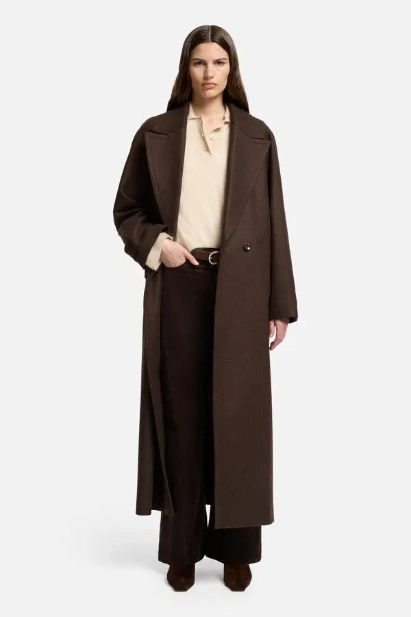 7 For All Mankind Wool-cashmere Double-breasted Coat