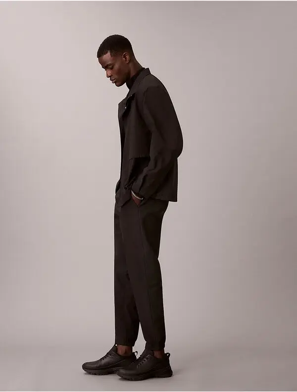 Calvin Klein Tech Slim Pull-on Trousers - Black