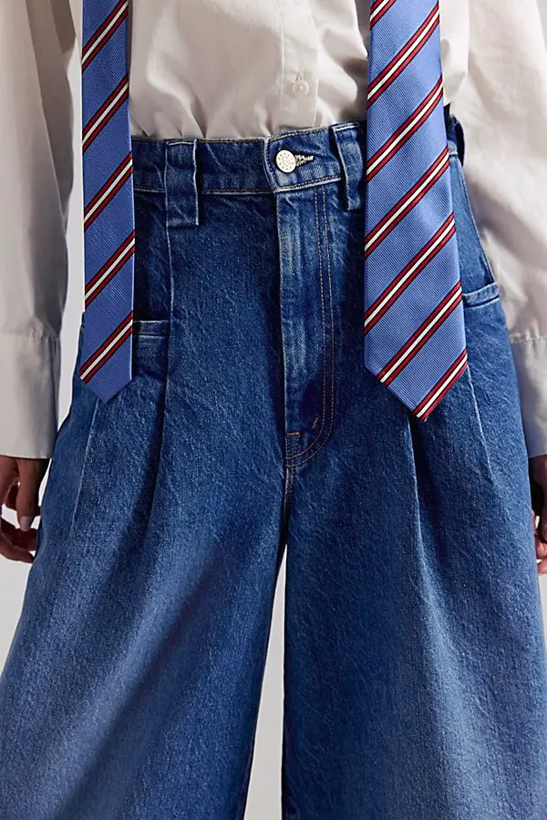 MOTHER The Double Prep Sugar Cone Skimp Wide-leg Jeans - Bangers And Mash