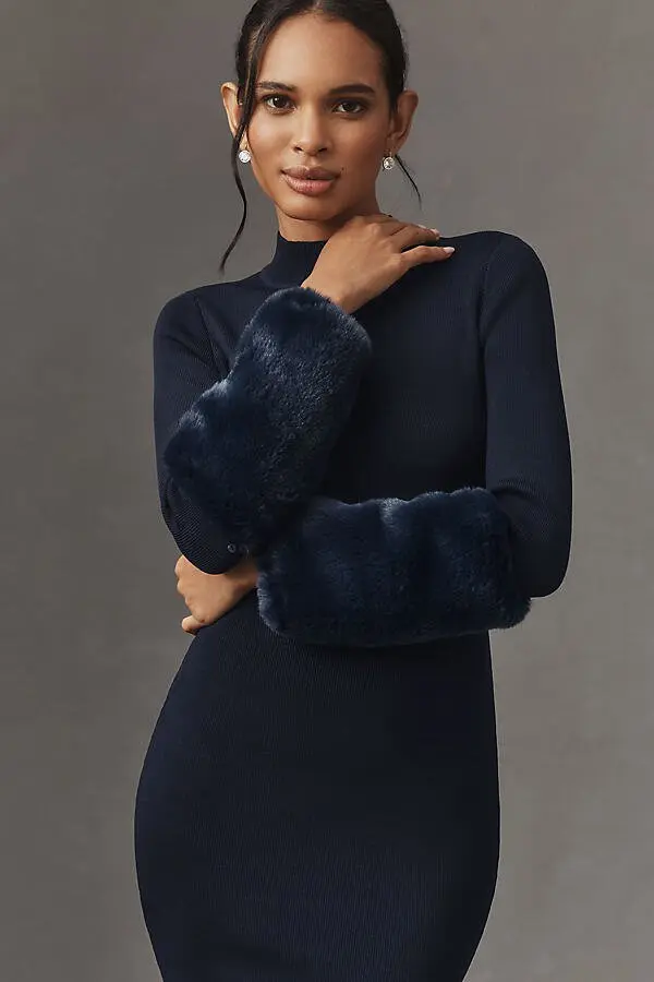 DELFI COLLECTIVE Tabitha Long-sleeve Midi Dress