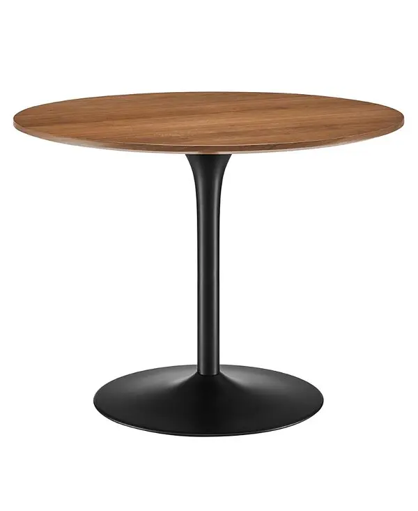 MODWAY Pursuit 40" Dining Table - Walnut And Black